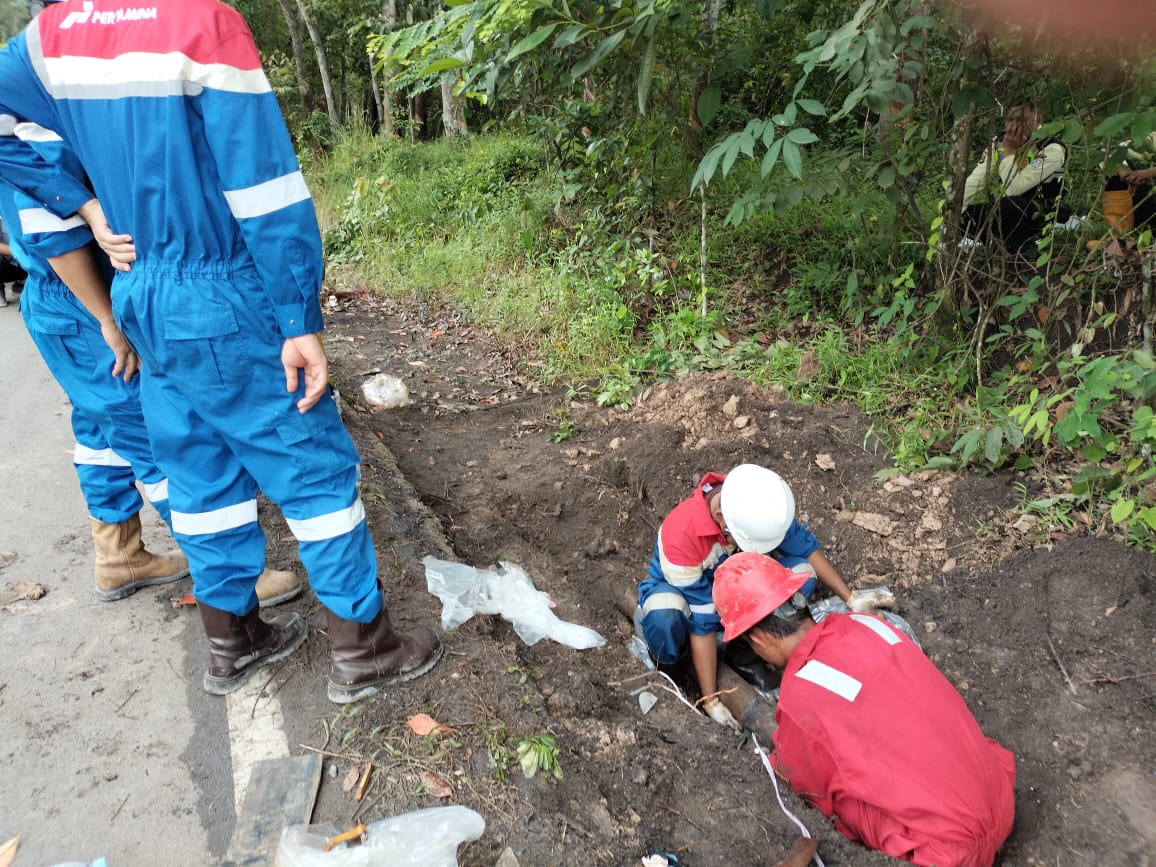 LSM PMP Soroti Pipa Milik PT PHE RT Kerap Bocor | Link Sumsel